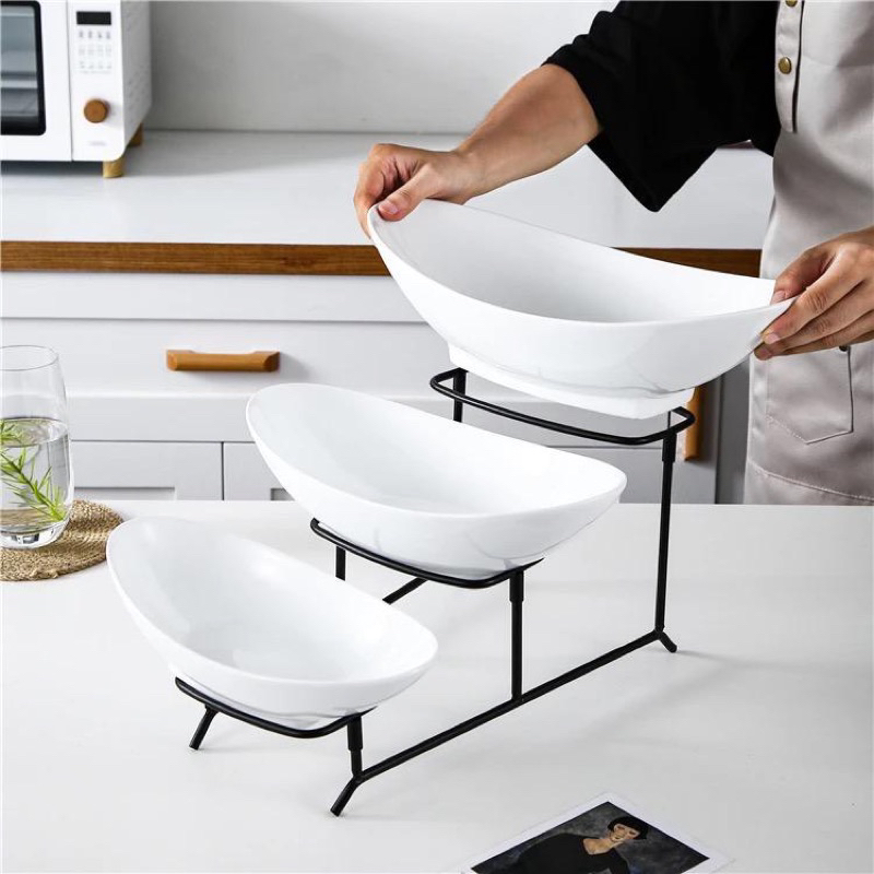 ceramic food serving bowl buffet serving bekas hidangan mangkuk ...