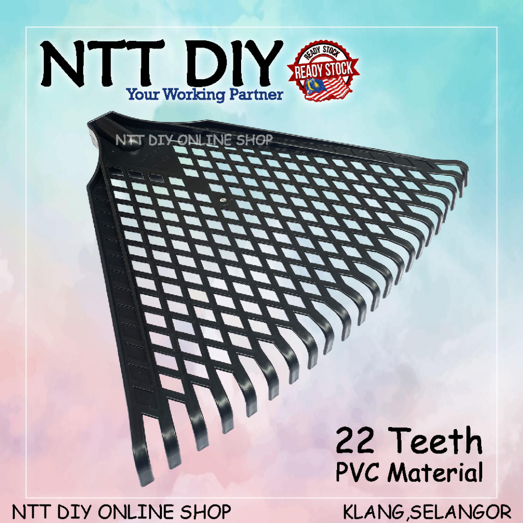 NTT DIY Pencakar Rumput Sapu Daun Sampah Cakar Plastik Tugas Berat 22 ...