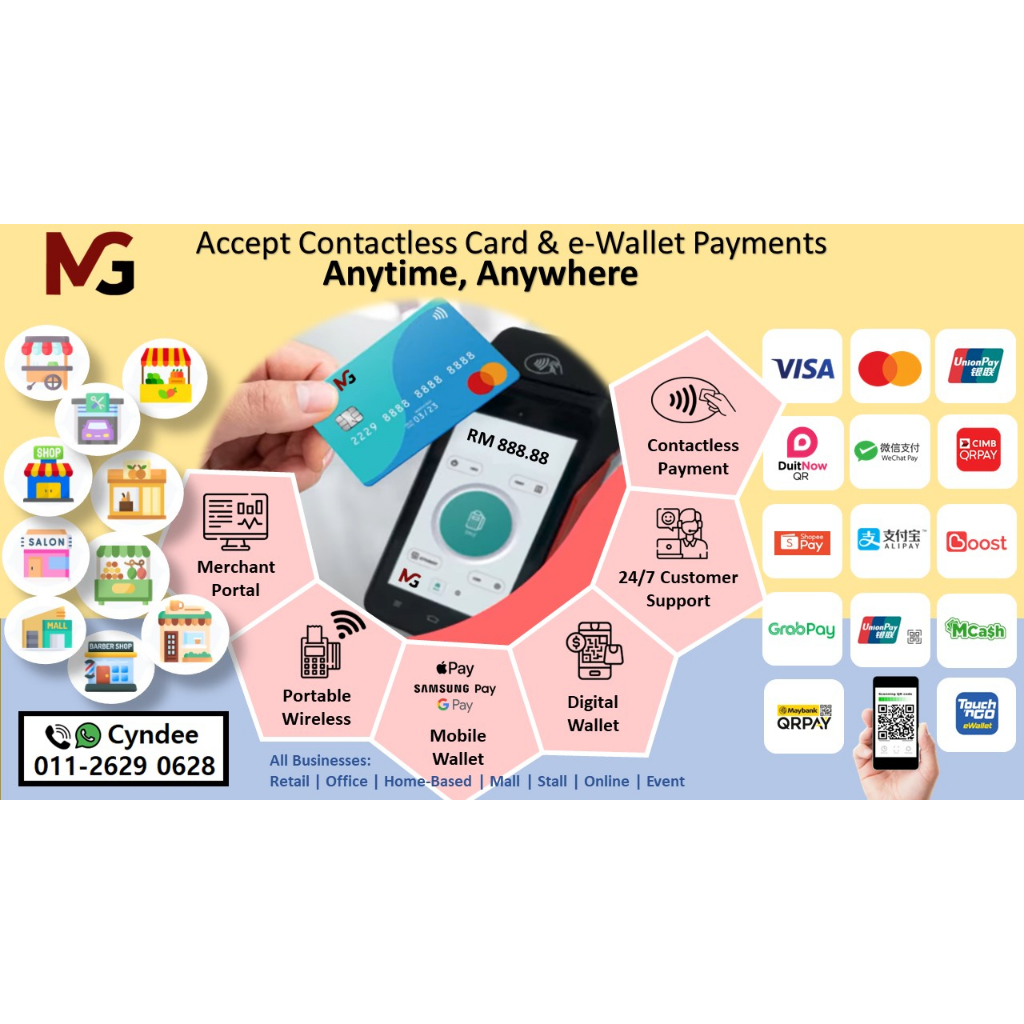 All-In-One Credit Card, Debit Card & e-Wallets Wireless Merchant ...