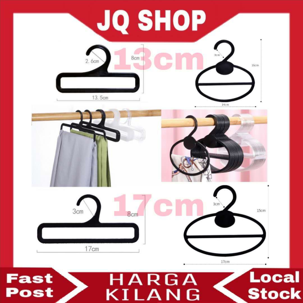 Hanger Tudung Bawal Shawl Scarf Tie Hijab Selendang Petak Oval Bulat ...