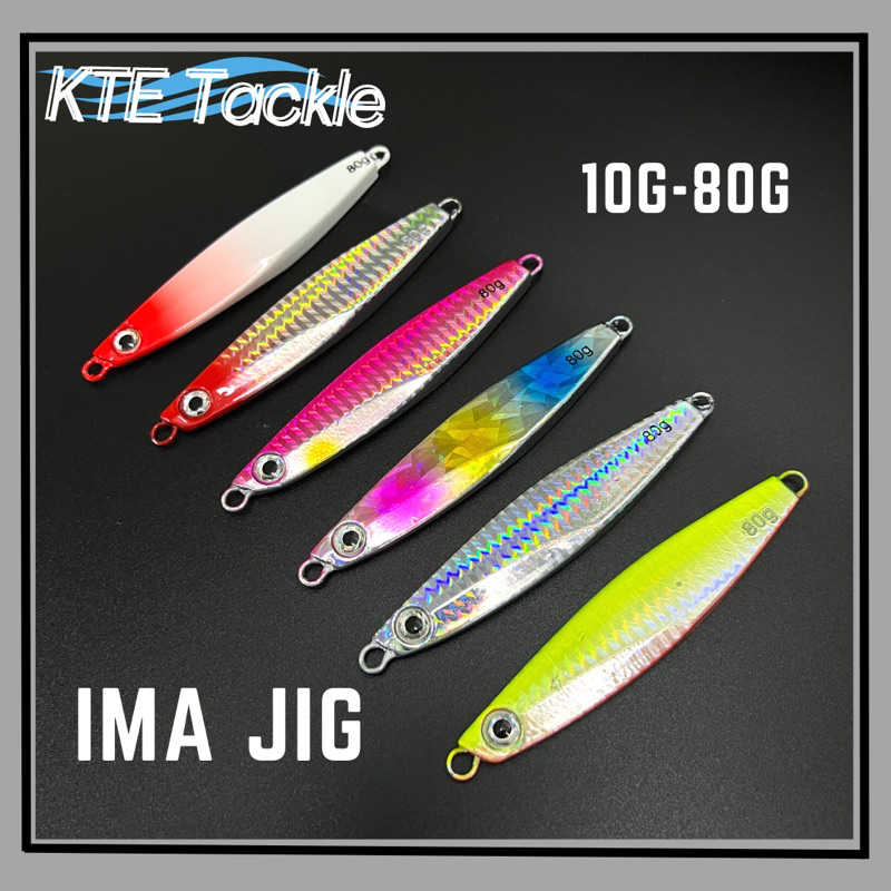 【KTE】 IMA Metal Jig 10g/14g/21g/30g/40g/60g/80g Fishing Lure Umpan Jig lure Light Jig Fast Jig ...