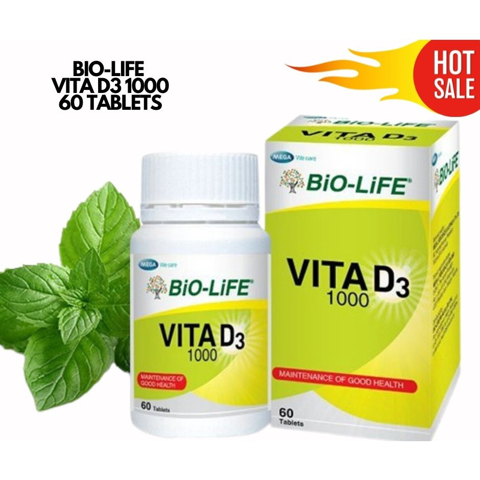 BIOLIFE VITA D3 Vitamin D3 1000MG 60S - AUSTRALIA-HALAL- | Shopee Malaysia