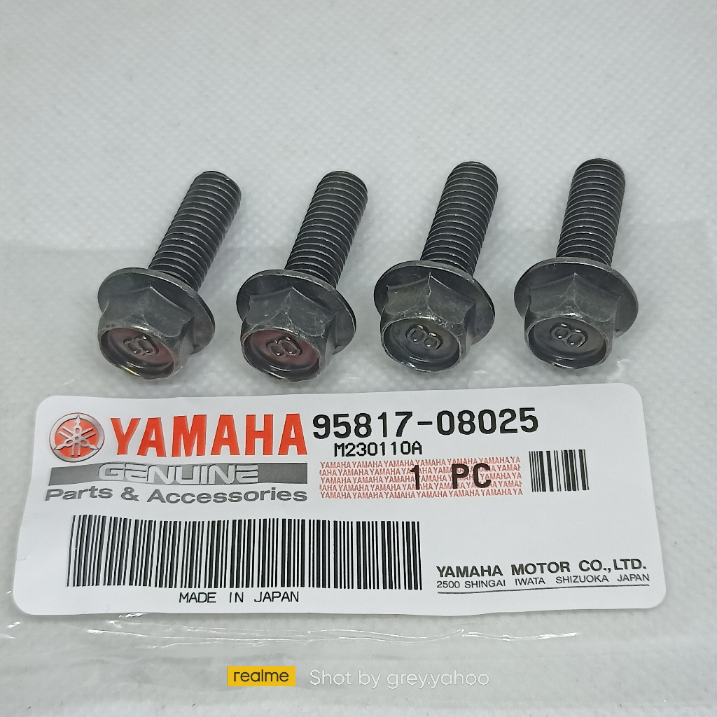 Yamaha Y110 SS2 Skru Bracket Footrest Belakang Original Japan (95817 ...