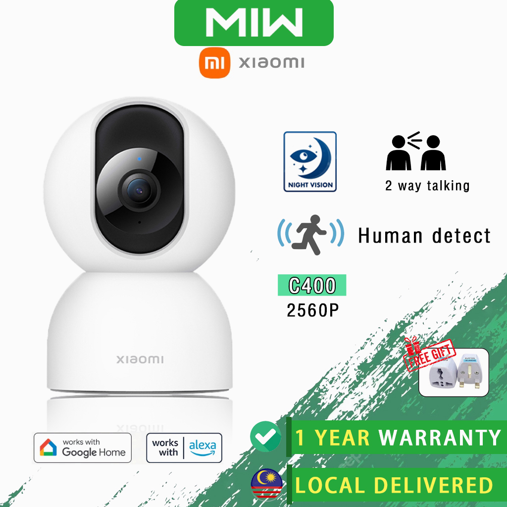 Xiaomi Mi Smart Camera C400 360° 1440P WiFi CCTV IP Webcam 2.4GHz/5GHz ...