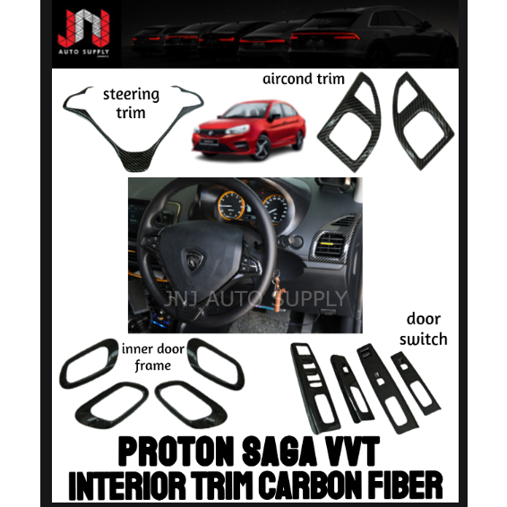 Proton Saga VVT 2016 - 2022 Interior Cover trim accessories steering ...