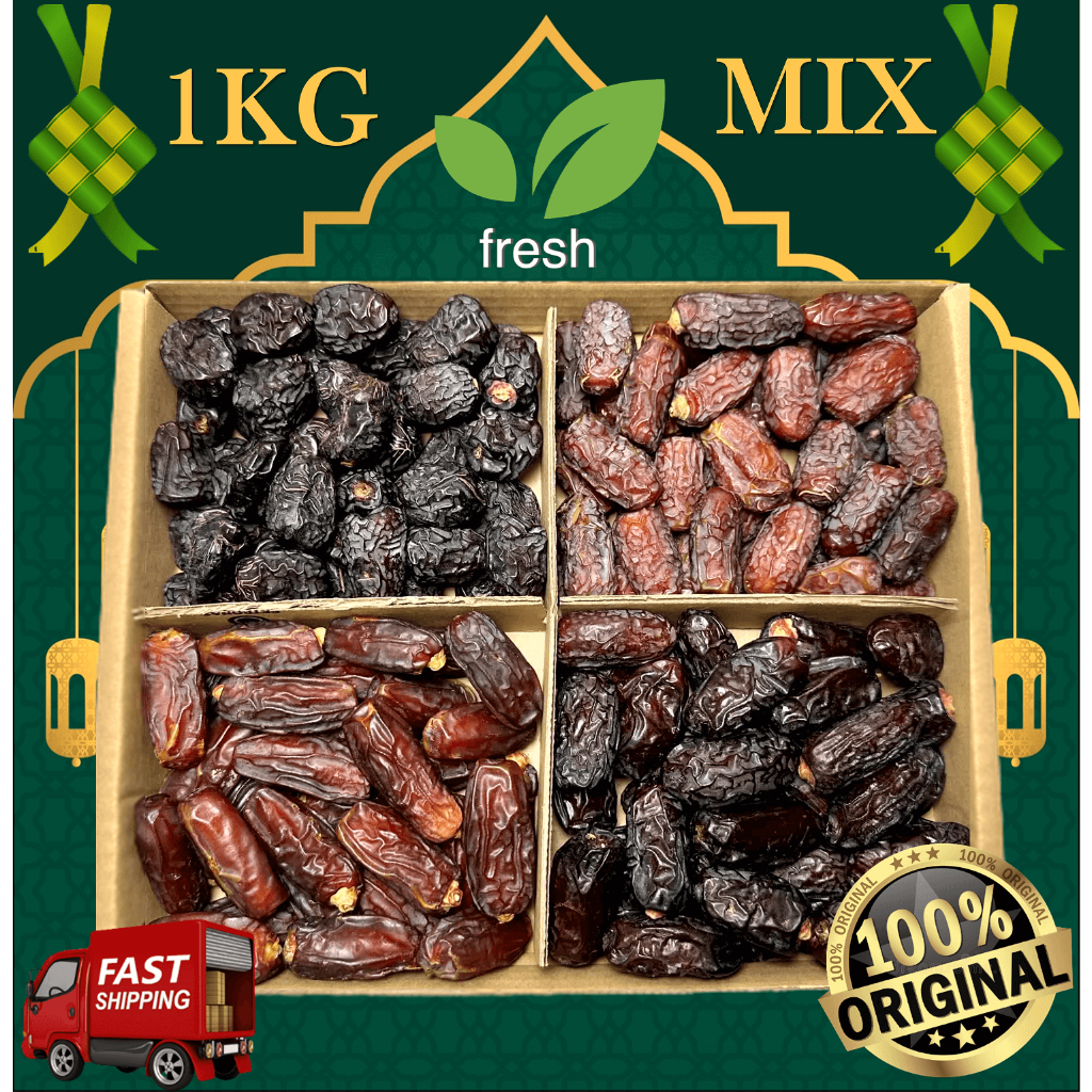 Mix Kurma Almadinah 6 in1 & 4 in 1 Ajwa, Mariami, Safawi, Mabroom ...