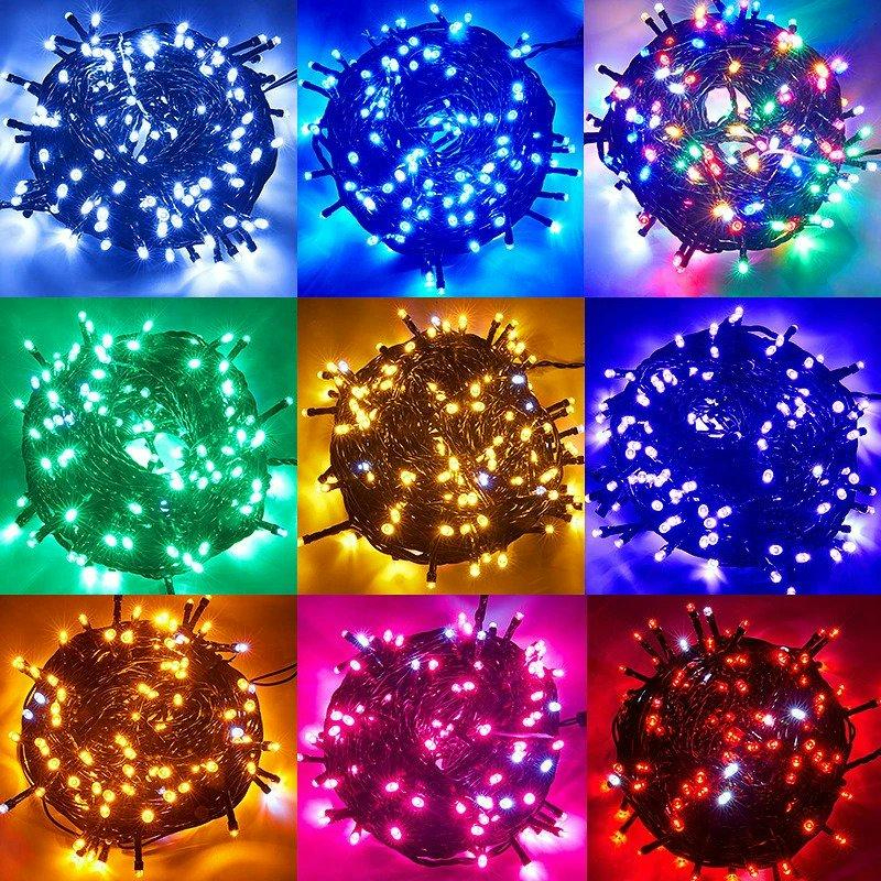 2025 Premium 20 Meter Lampu Garland Black Wire Lip Lap Raya Viral LED ...