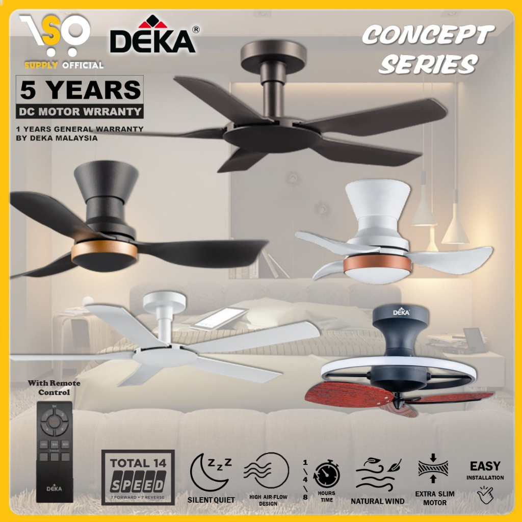 DEKA Concept 1 Concept Mini Concept Micro Z SERIES Ceiling Fan with ...