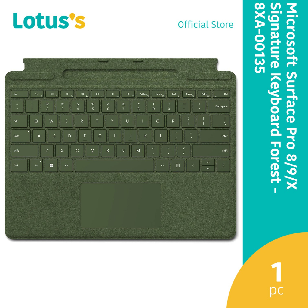 Microsoft Surface Pro 8/9/X Signature Keyboard Forest - 8XA-00135 ...