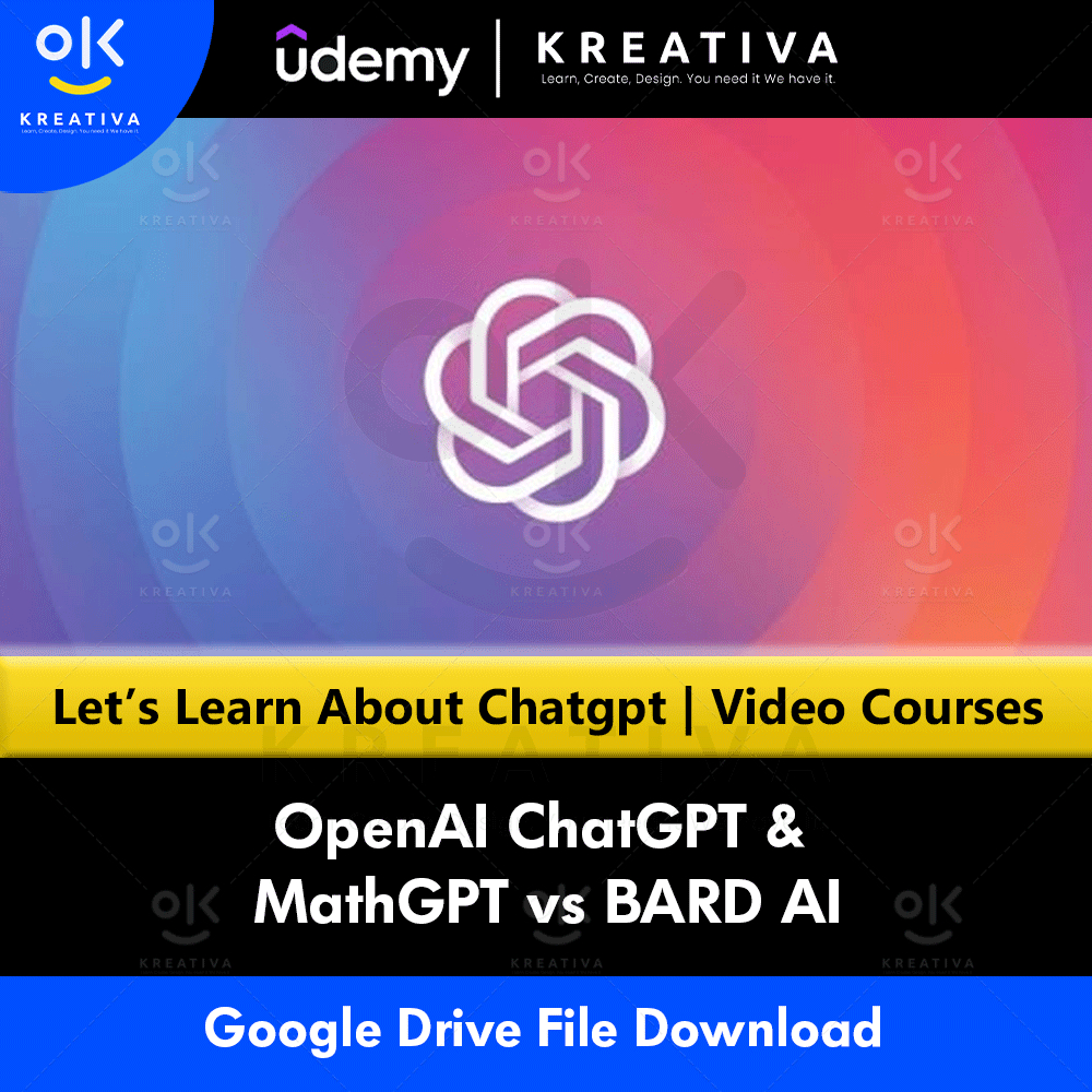 Chatgpt Video Course-OpenAI ChatGPT & MathGPT vs BARD AI | Learn Chatgpt course | Shopee Malaysia