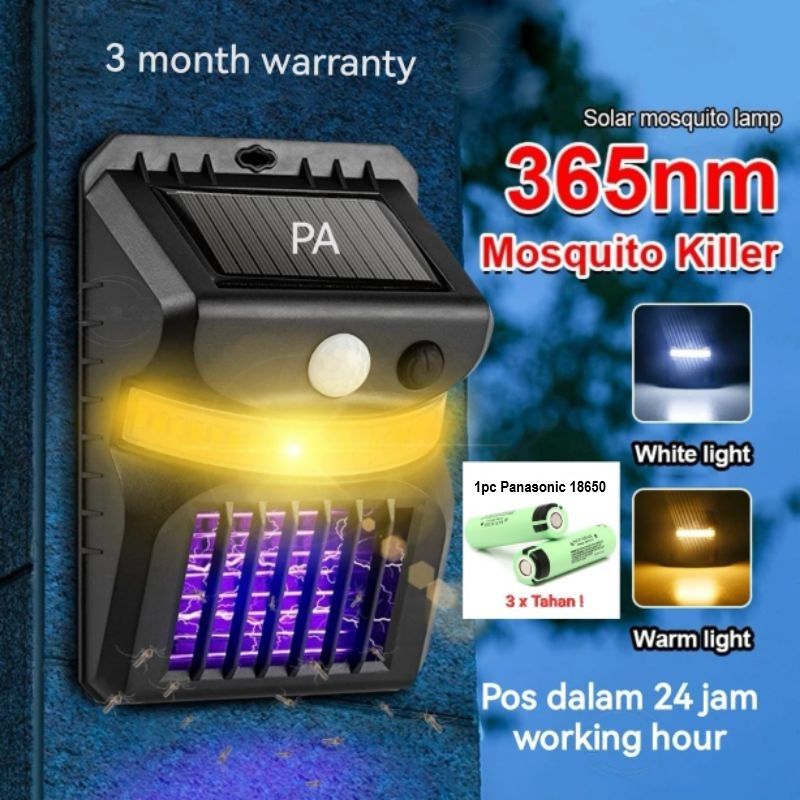 PA Outdoor Solar Mosquito Insect Killer Lamp Home Garden Insect ...