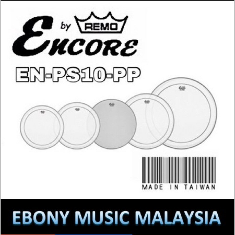 Remo Pre-Packing Encore Drum Heads ( 10/12/14/16/22 ) | Shopee Malaysia