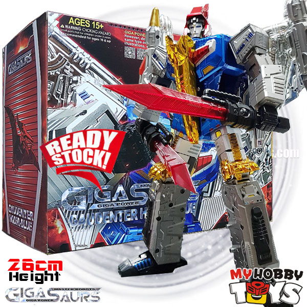 GigaPower Transformable Robot - Gigasaurs HQ05R Gaudenter (Chrome ...