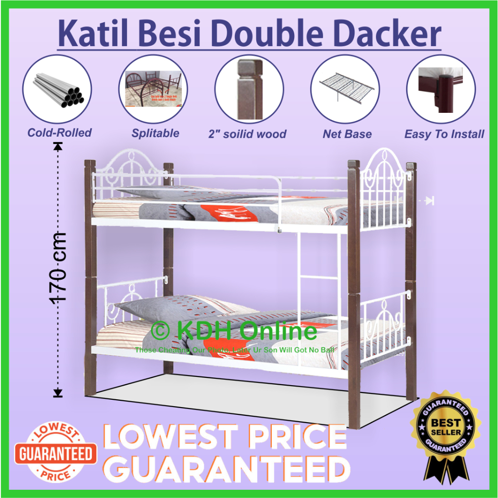 (KDH Online) KD 5501 Katil Double Dacker Katil 2 Tingkat Katil Budak Bunk Bed Katil Hostel Katil ...