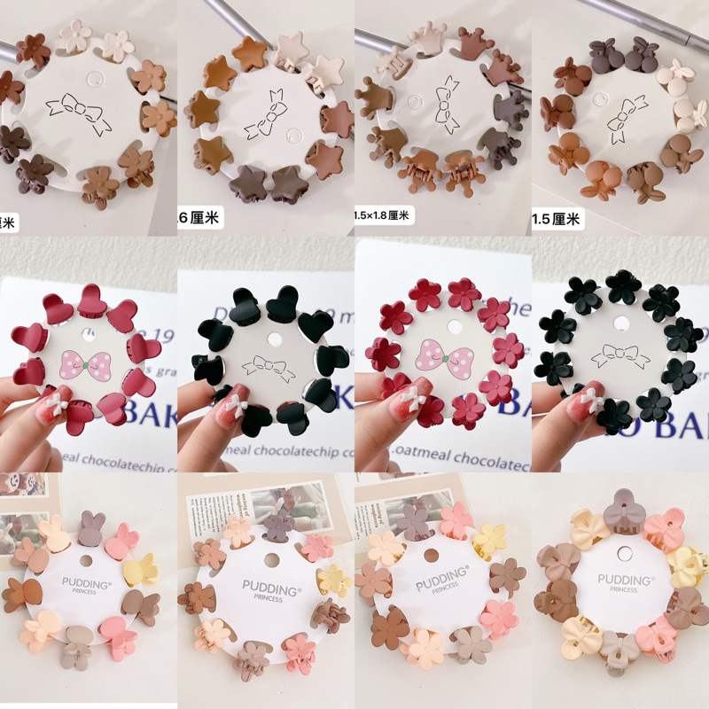 Small Hair Clips Colourful hair clip kid hair clip pin rambut Korea ...