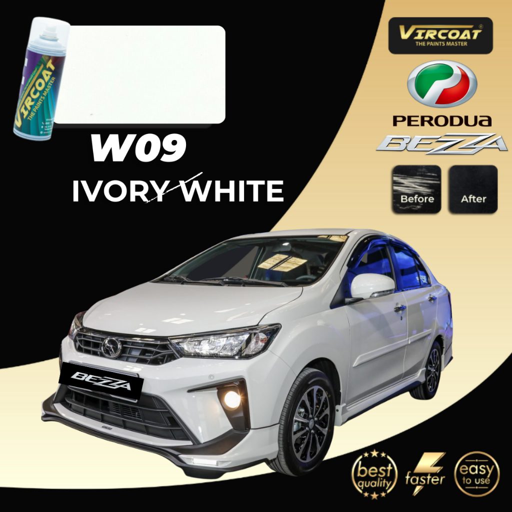 [Perodua Bezza] Touch Up Paint VIRCOAT Aerosol Spray Ideal Original ...