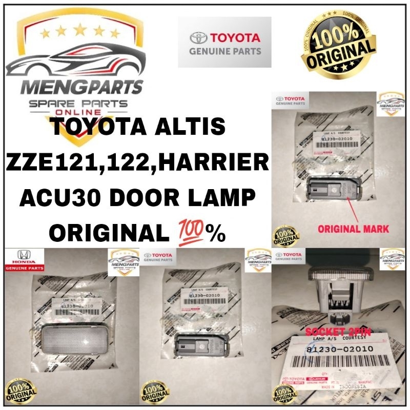 ORIGINAL 💯% TOYOTA ALTIS ZZE121,ZZE122, CAMRY ACV30 ,ACV31 HARRIER ...