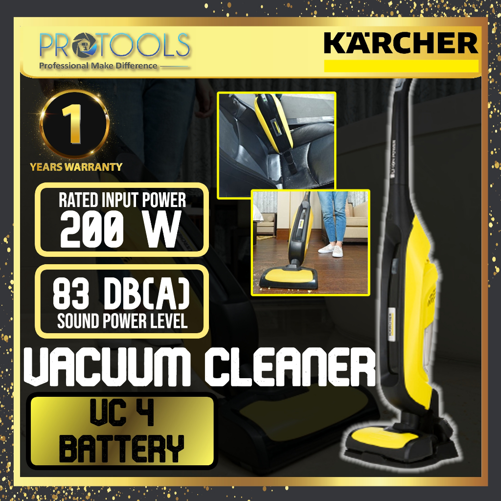 KARCHER VC 4 BATTERY ( VC4 BATTERY ) CORDLESS HANDHELD VACUUM CLEANER ...