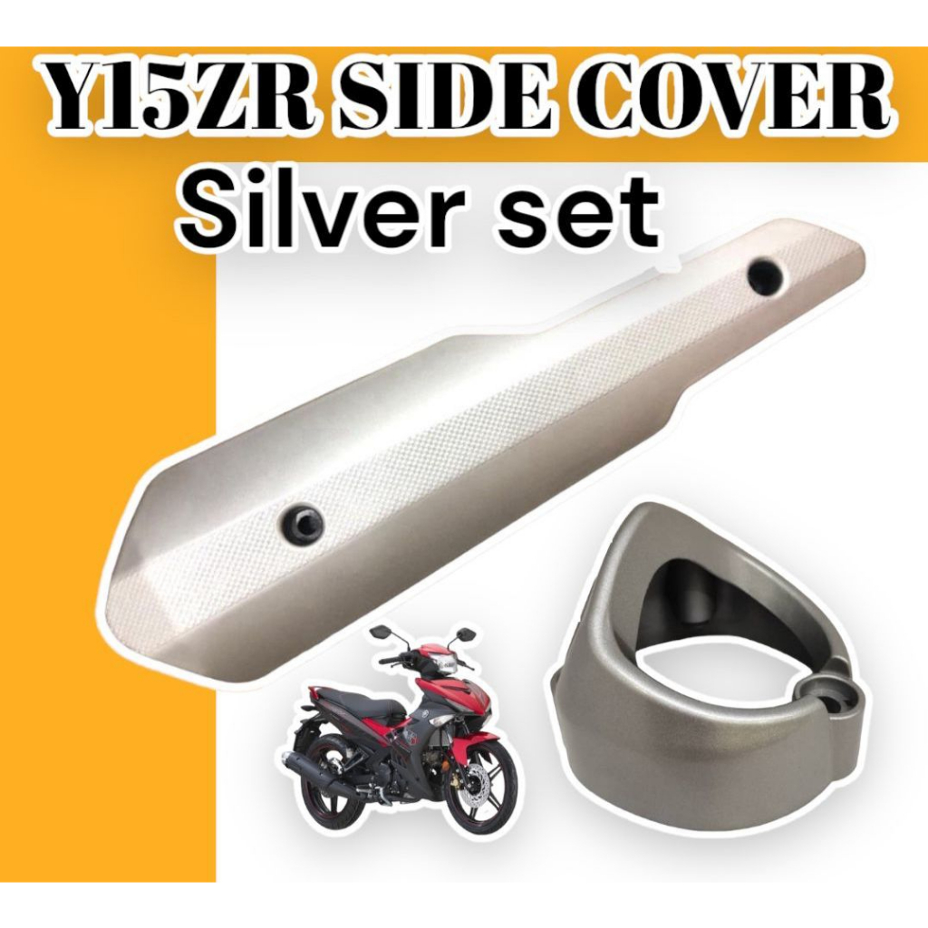 Y15ZR SILVER Protector Exhaust Ekzos Cover Vietnam Muffler Side Cover ...