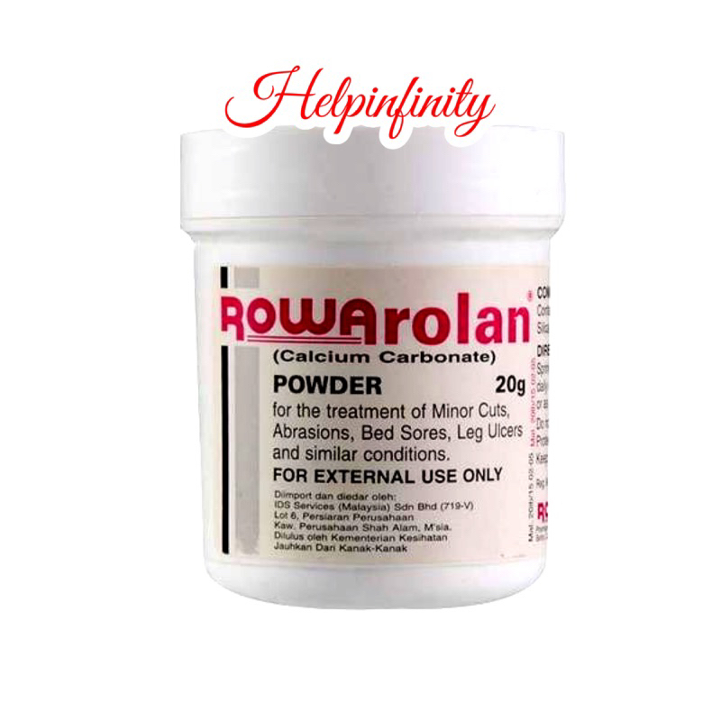 Rowarolan Calcium Carbonate Powder 20G for The Treatment of Minor Cuts ...