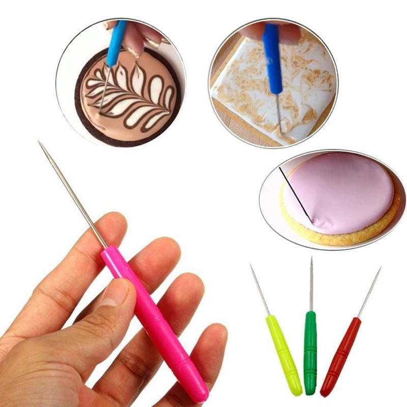 Portable Scriber Needle 蛋糕勾针 Cake Scriber Surgarcraft royal Icing ...
