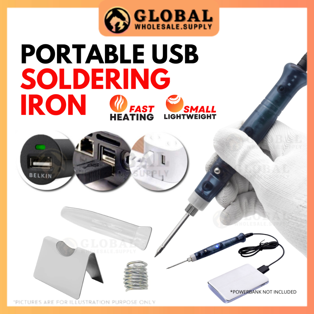 [READY STOCK] USB Soldering Set Soldering 5V 8W Iron Welding Soldering ...