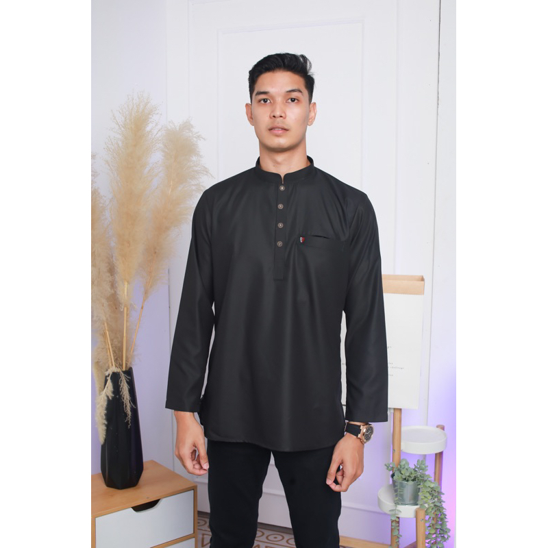 KURTA SLIM FIT ZIP EDITION (BUTANG BESI)STYLE 2024 | Shopee Malaysia