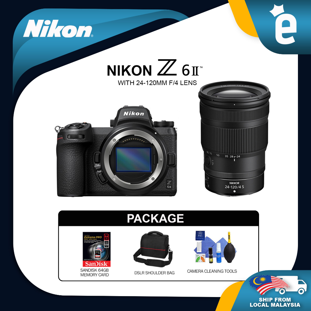 Nikon Z6 II Mirrorless Digital Camera Body Only Nikon Z6 II With Kit ...