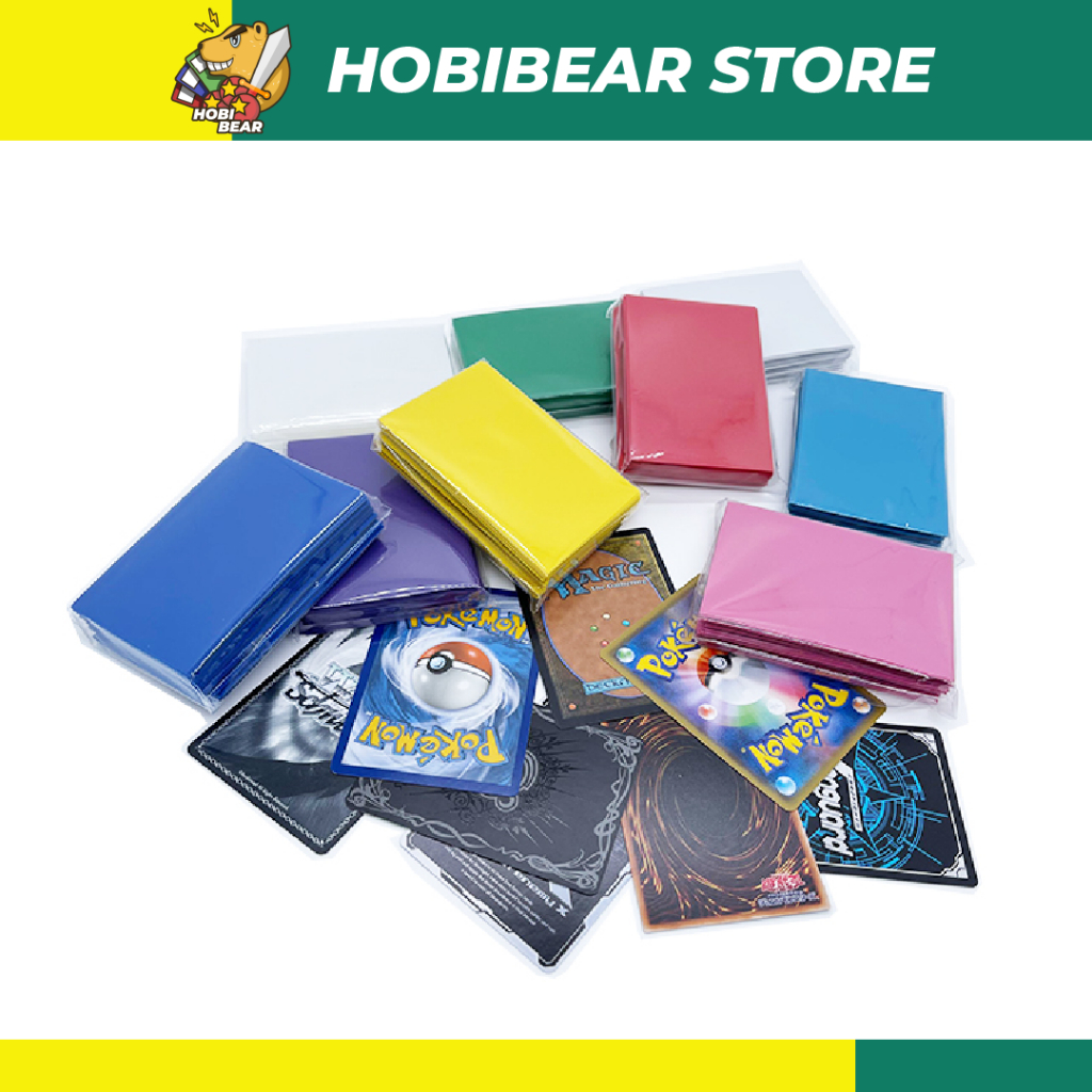 50 PCS Colour Matte Card Protector Sleeves BS Digimon One Piece Pokemon ...