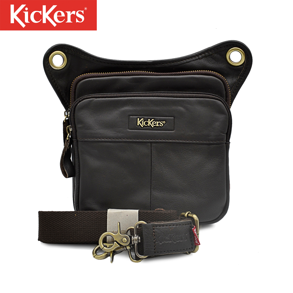 𝐊𝐈𝐂𝐊𝐄𝐑𝐒 Genuine Top Grain Leather Crossbody & Leg Pouch KIC--S-78465 ...