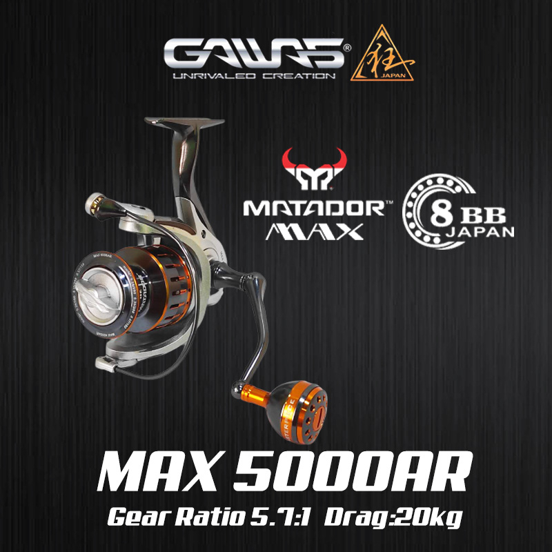 KFT Gawas Matador REX /MAXSpinning Reel ( 1000AR | 2000AR | 3000AR ...