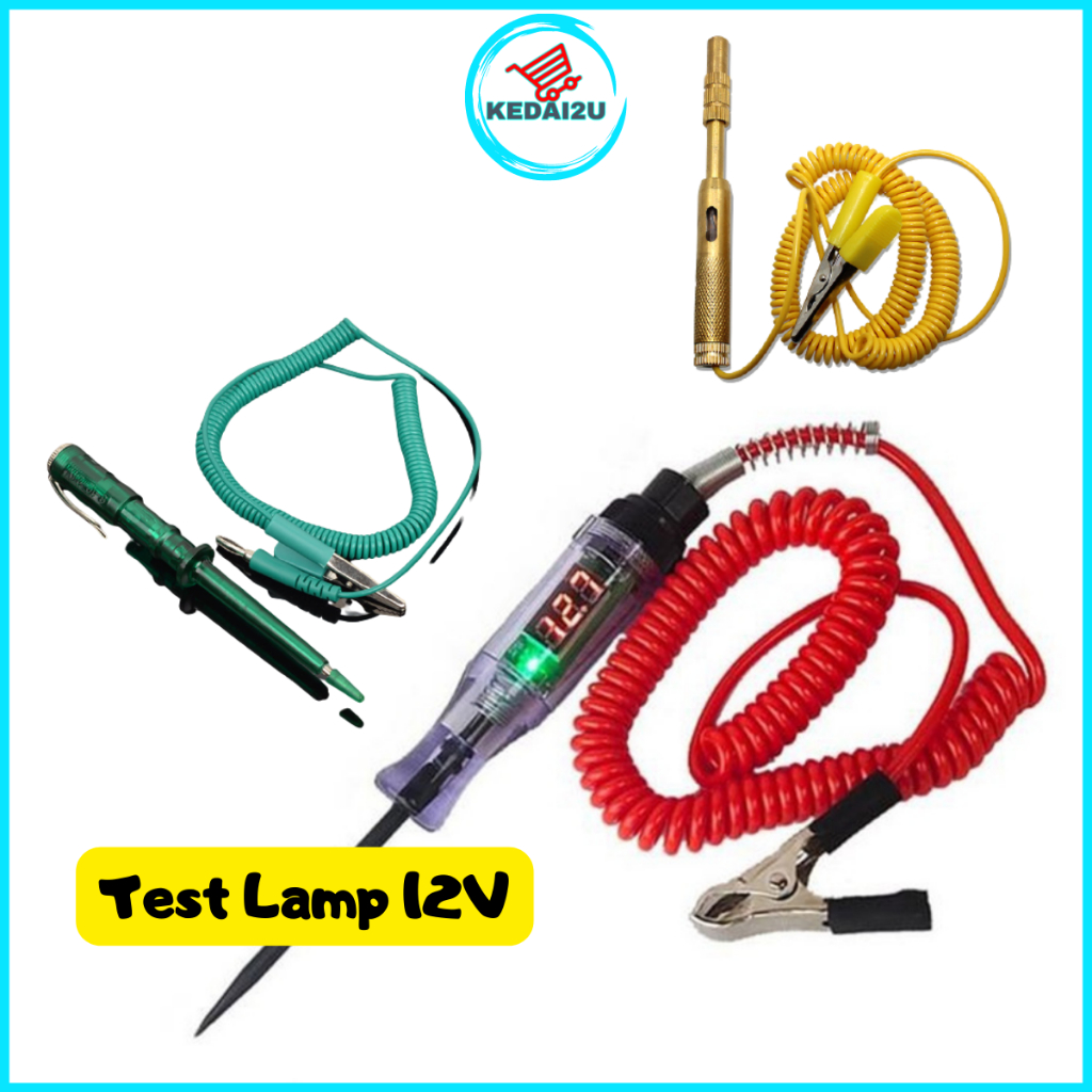 Test Lamp Digital 12V 24V DC Test Pen Tester Electronic DC Tester ...