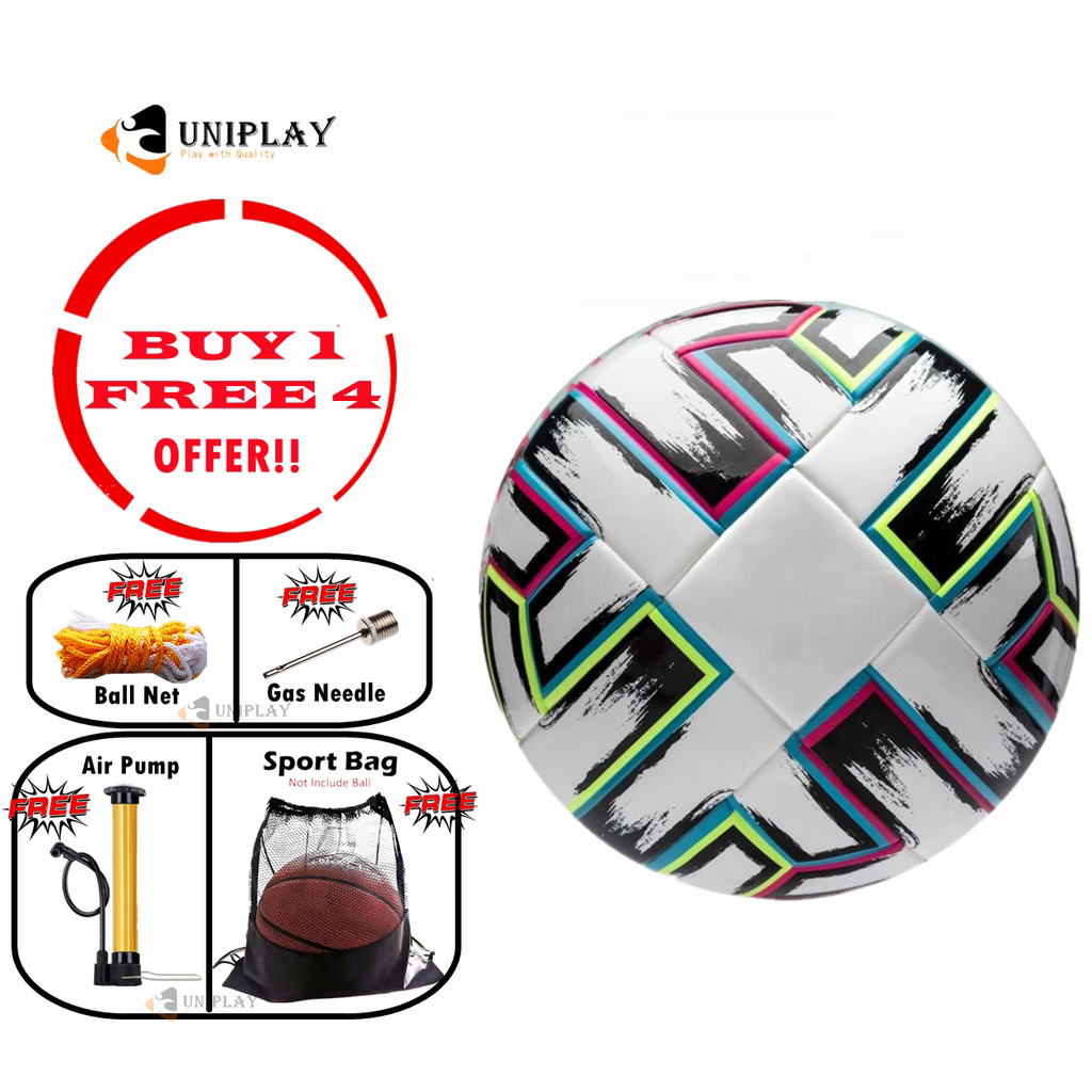UNIPLAY 100% Quality Size 5 Bola Sepak Premium Football Saiz 5 Soccer ...