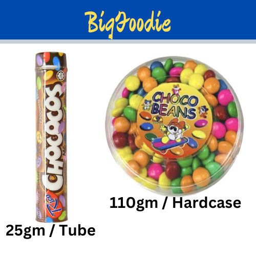 [BFD] Rico ChocoCos Chocolate Beans (Tube25g/Hardcase110g) | Shopee ...