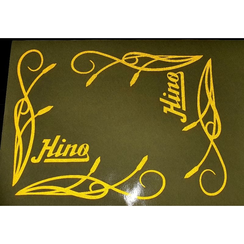 STICKER BUNGA HINO | DECAL|LORRY STICKER|BIKE STICKER|STICKER KERETA ...