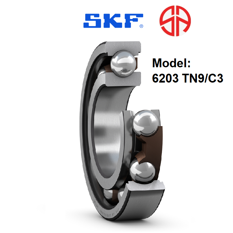 SKF 6203 TN9/C3 Deep Groove Ball Bearing Fibre 17x40x12 Bearing Polymer ...