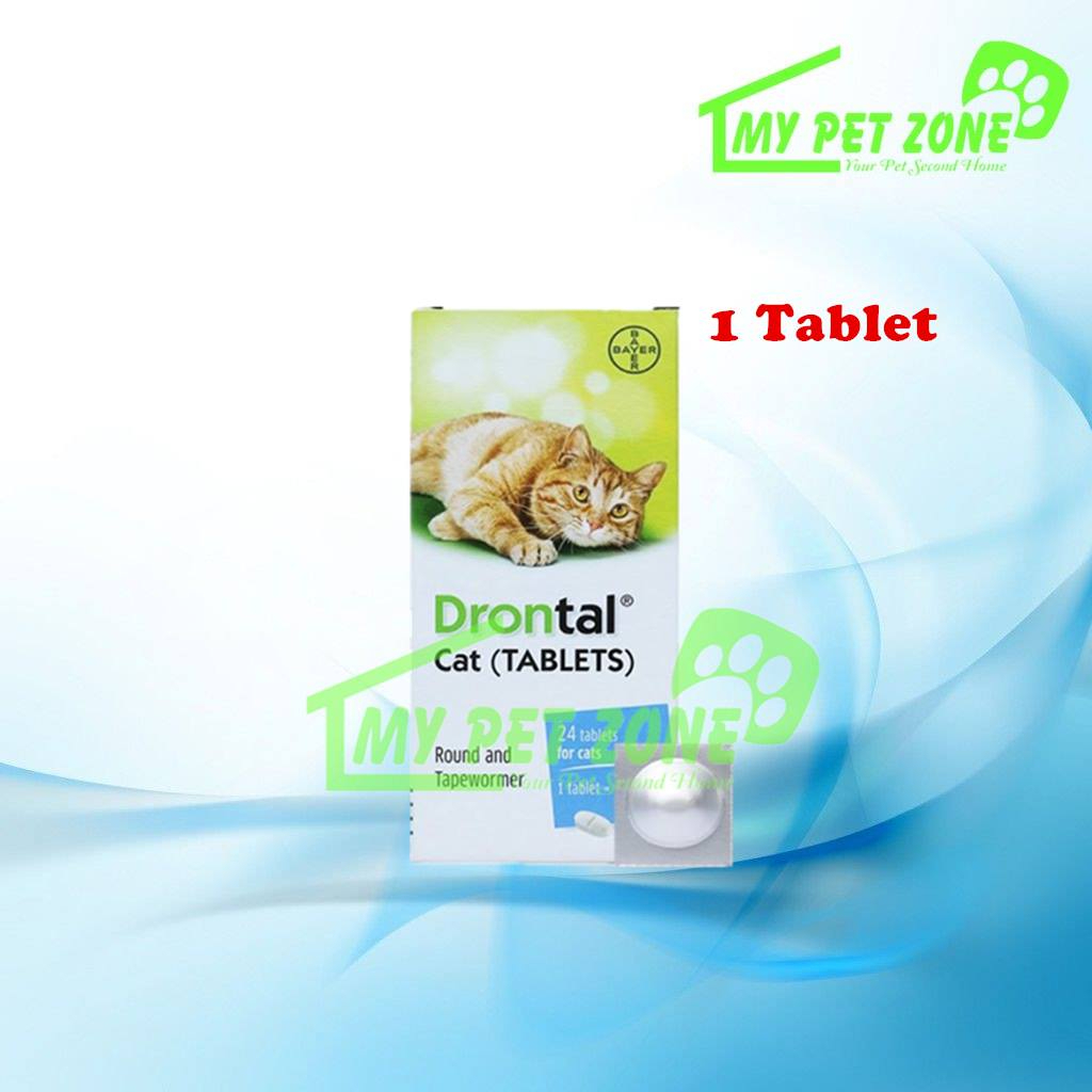 Elanco Drontal Cat Deworm Tablet / Ubat Cacing Kucing (1 Tablet ...