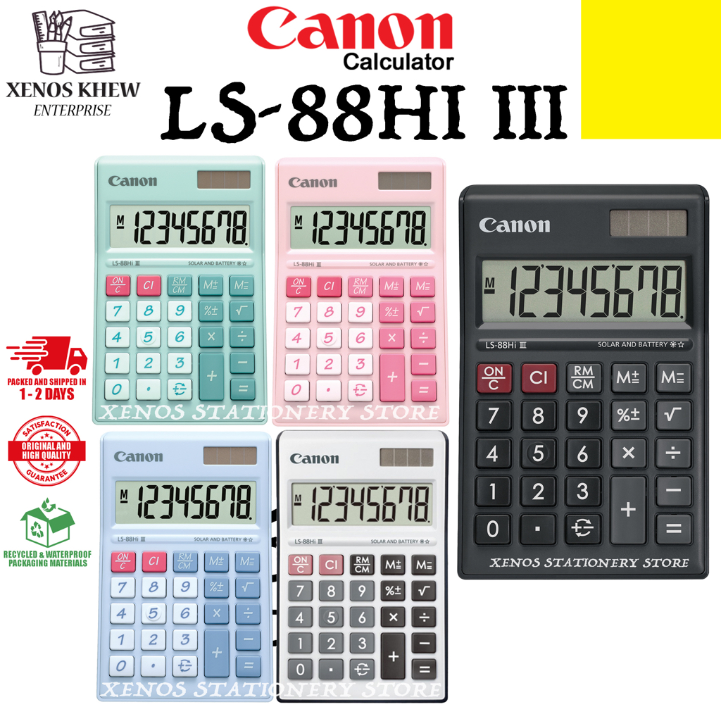 CANON LS88 HI III CALCULATOR / CANON CALCULATOR LS-88 HI III / CANON LS ...