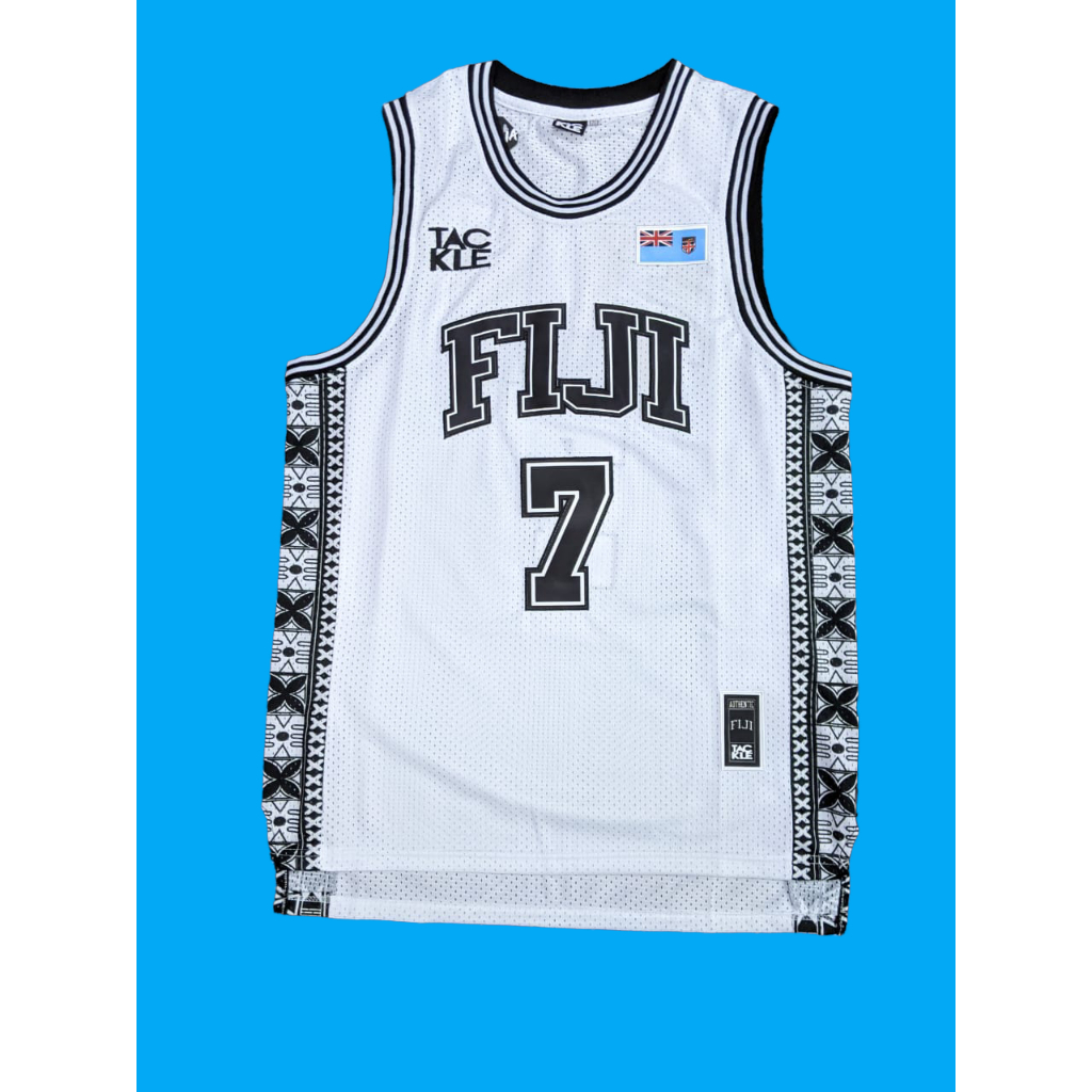 Tackle Basketball Jersey Fiji White | Shopee Malaysia