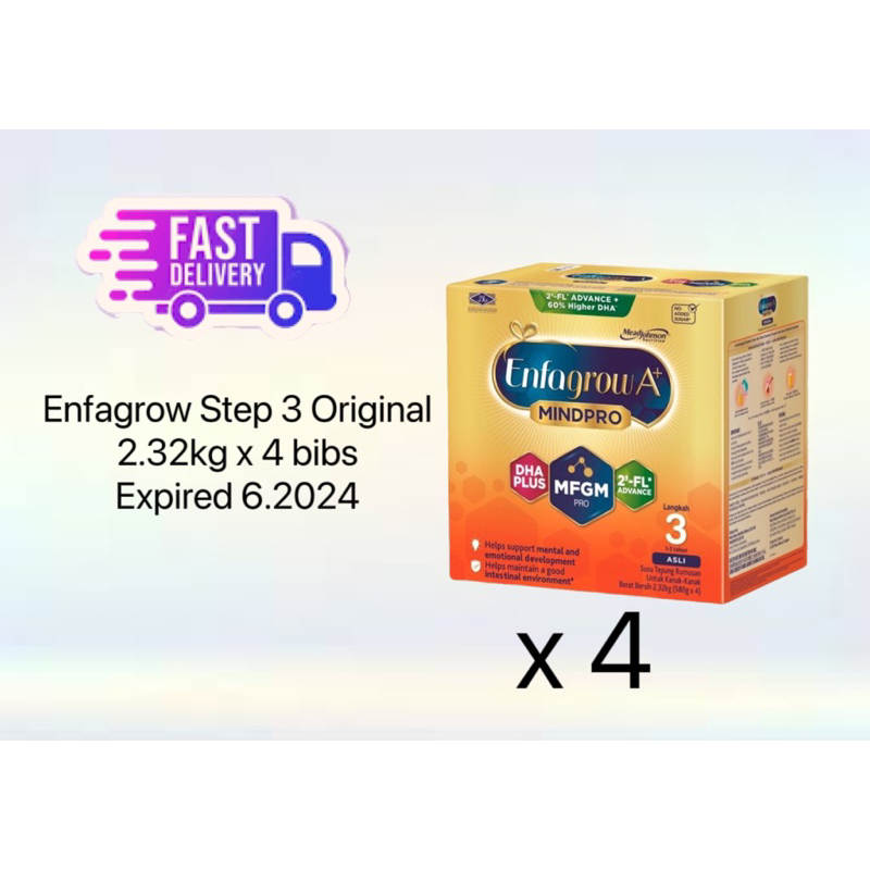 Enfagrow Step 3 Original 2.32kg x 4 bibs (Exp-11.2024) | Shopee Malaysia