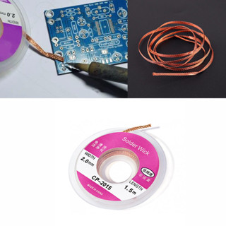 Desoldering Wick 1.5m x 2.0mm Desolder Lead Remover Solder Wick Solder ...