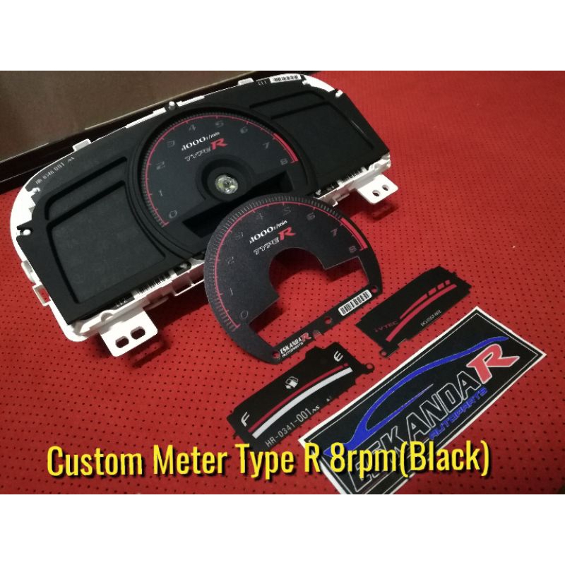 SET CUSTOM METER TYPE R FOR HONDA CIVIC FD (MATTE BLACK) | Shopee Malaysia