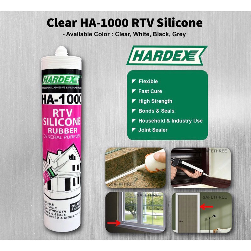HARDEX HA1000 RTV Silicone Rubber General Purpose (Available Color ...