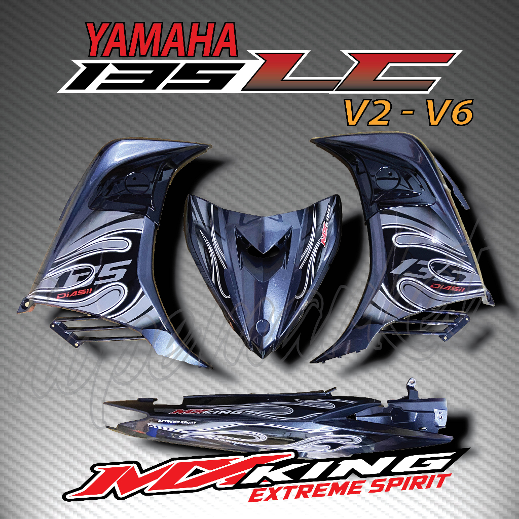 STRIPE MOTOR YAMAHA LC135 V2-V6 MX KING TRIBAL LIGHT FIRE SPIRIT ( API ...