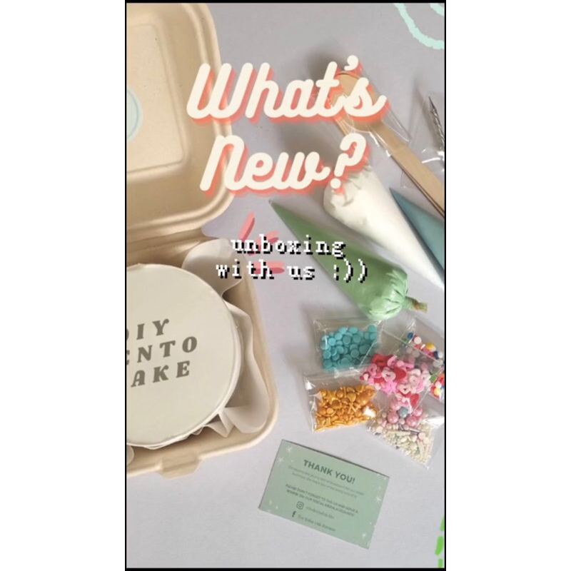 Bento Cake DIY Kit Box | Shopee Malaysia