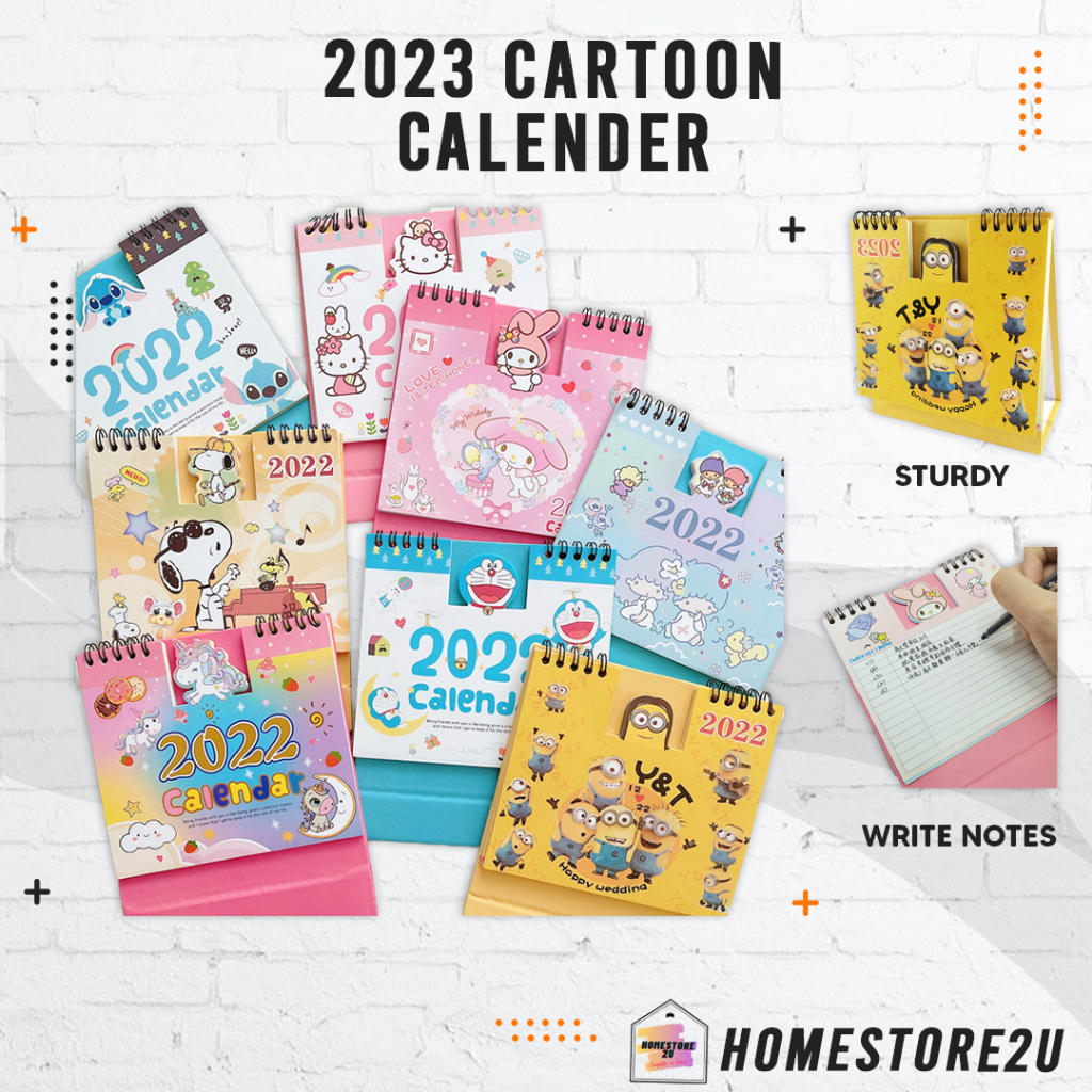Mini kalender 2023 doorgift planner table meja calender 2023 desk ...