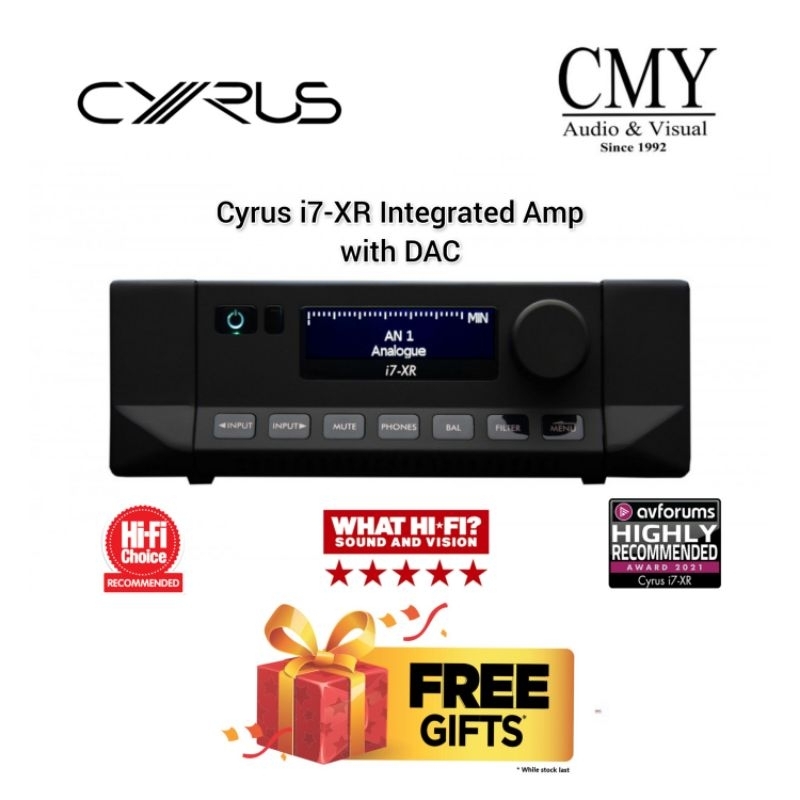 Cyrus Audio i7-XR Integrated Amplifier with DAC DSD256 With Free Gift (Made In England) | Shopee ...