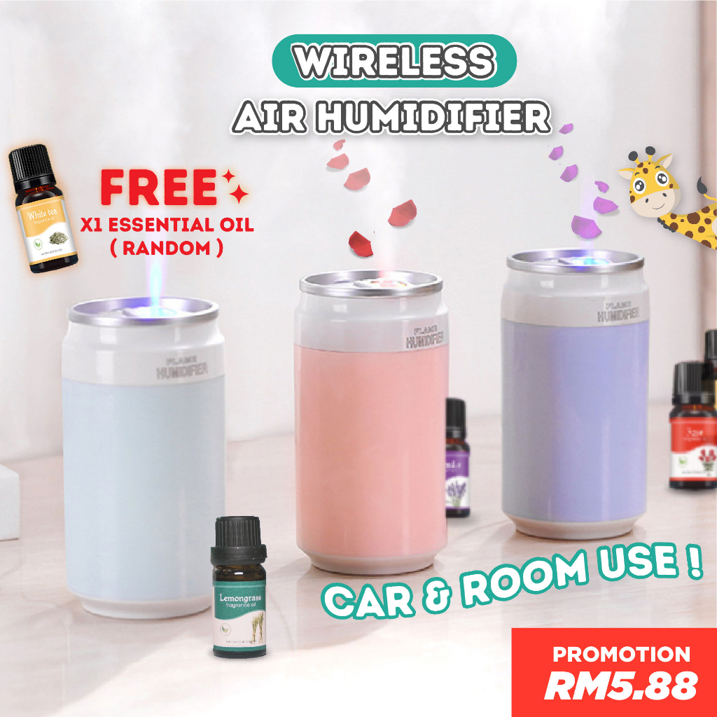 Mini Air Humidifier Aroma Essential Oil Diffuser Home Office Car ...