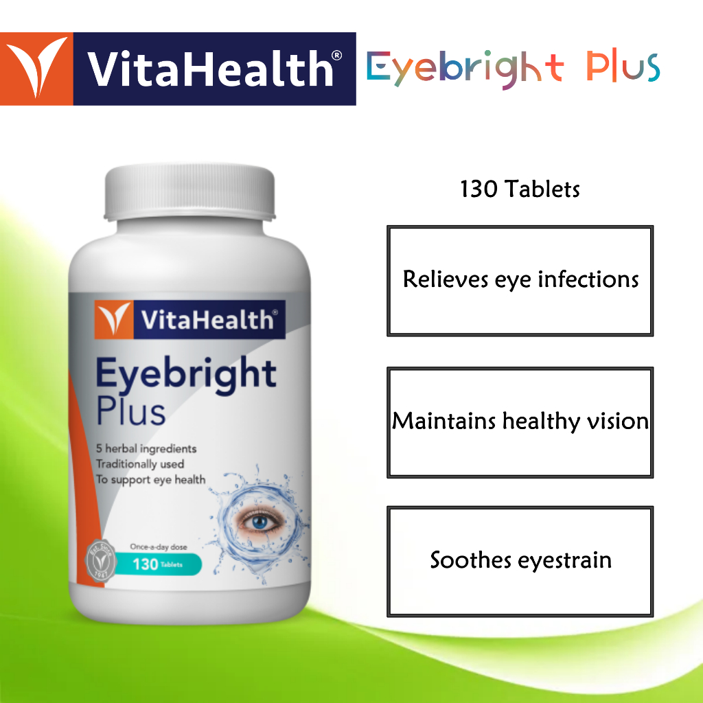 VitaHealth Eyebright Plus Relieve Eye Irritation 130's | Shopee Malaysia