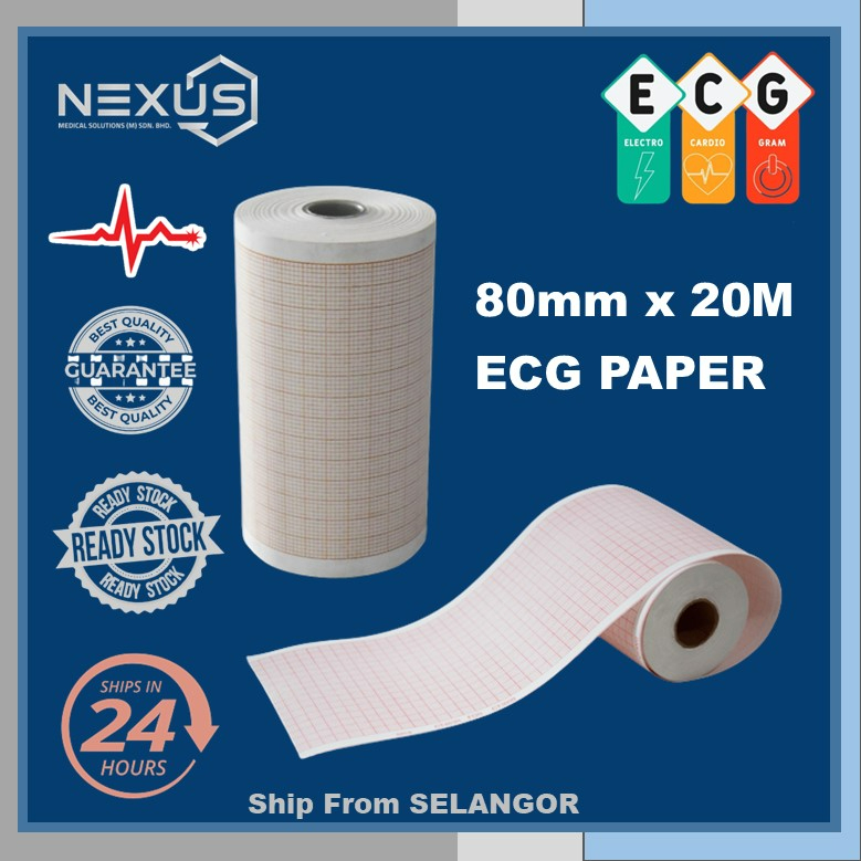 80mm x 20m 3 channel ECG Paper | Shopee Malaysia